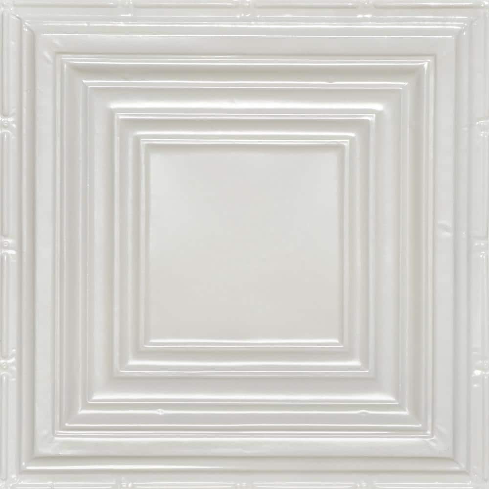 FROM PLAIN TO BEAUTIFUL IN HOURS Raised Panel Eggshell White 2 ft. x 2 ...