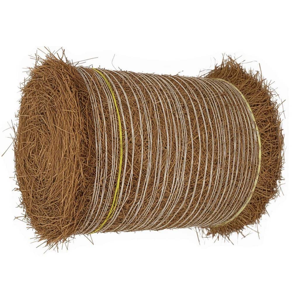 Tosulte Covers Up 125 sq. ft. Natural Longleaf Pine Needle Mulch Straw ...