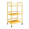 Novogratz Cache 3 Tier Rolling Metal Cart in Yellow 7741814COM - The ...