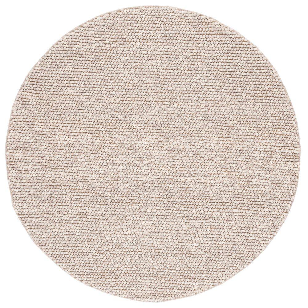 SAFAVIEH Natura 3 ft. x 5 ft. Beige Gradient Oval Area Rug NAT620B-3OVW ...