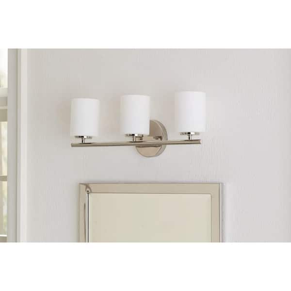 Polished Nickel - Vanity Lighting - The Home Depot