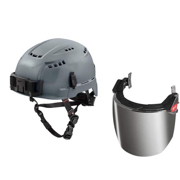 Milwaukee BOLT Gray Type 2 Class C Vented Safety Helmet W/ BOLT ...