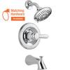 Delta Lahara 1-Handle Tub and Shower Faucet Trim Kit Only in Chrome ...