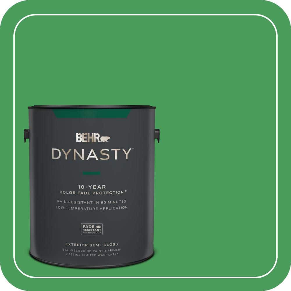 BEHR DYNASTY 1 gal. #P400-6 Clover Patch Semi-Gloss Exterior Stain ...