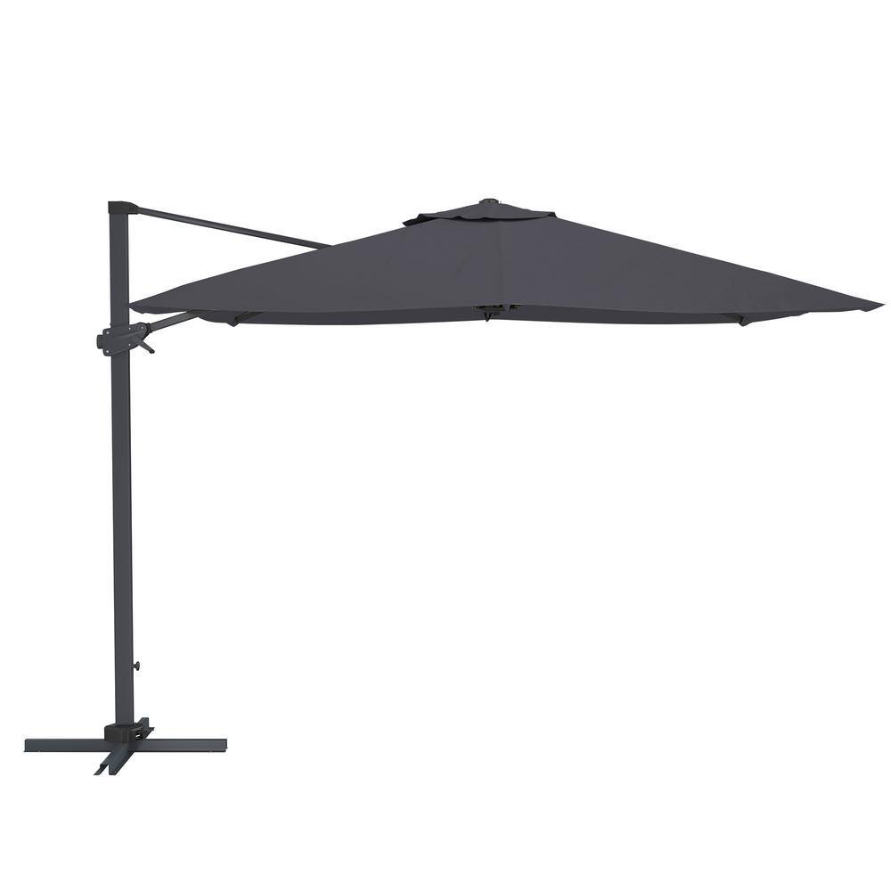 Clihome 11 ft. Patio Umbrella Outdoor Square Double Top Umbrella in ...