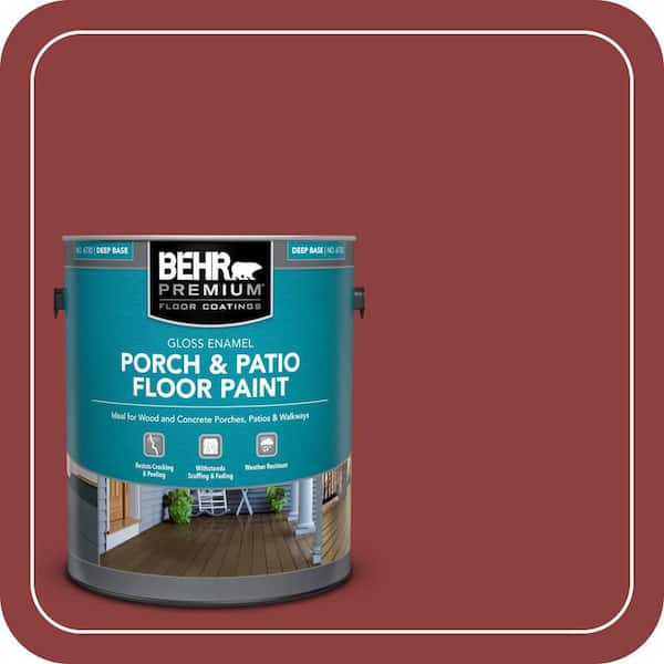 BEHR PREMIUM 1 gal. #BXC-27 Carriage Red Gloss Enamel Interior/Exterior ...