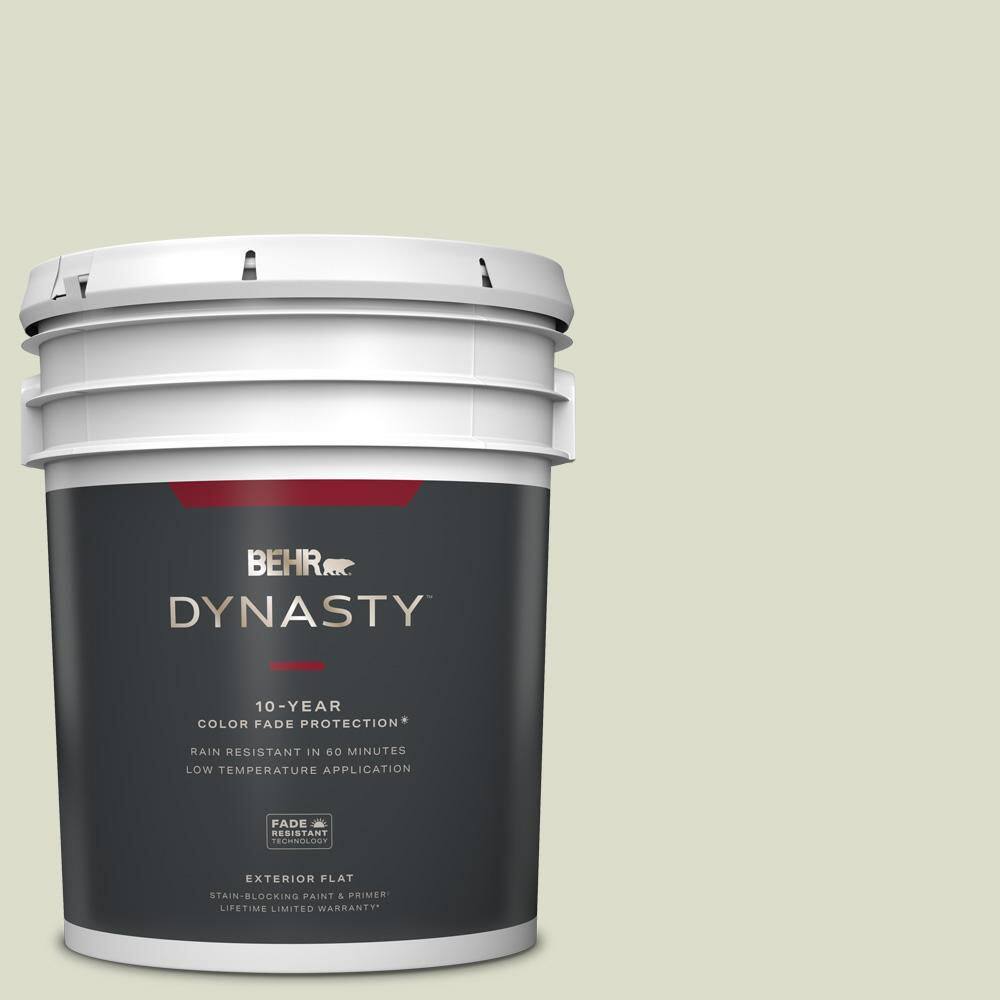 BEHR DYNASTY 5 gal. #PPU10-15 Desert Springs Flat Exterior Stain ...