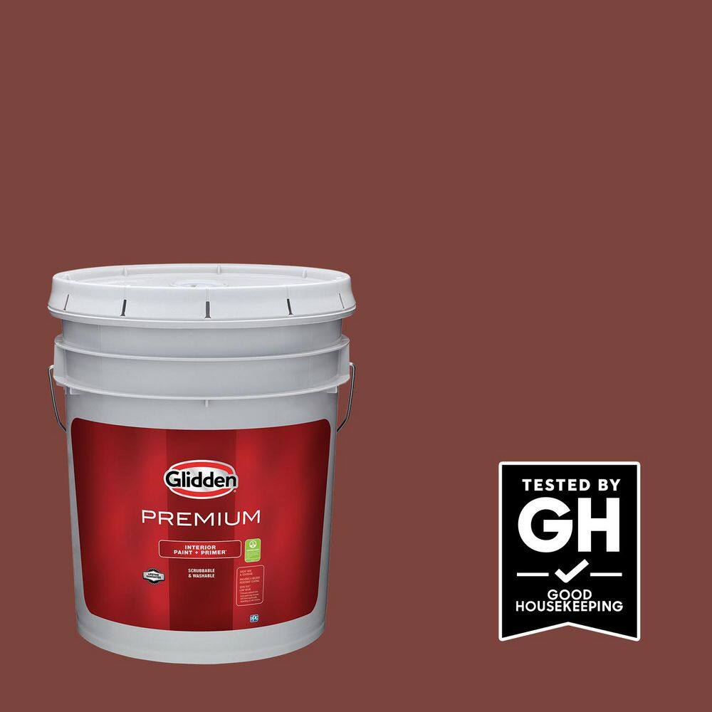 Glidden Premium 5 gal. PPG1059-7 Sweet Spiceberry Eggshell Interior ...