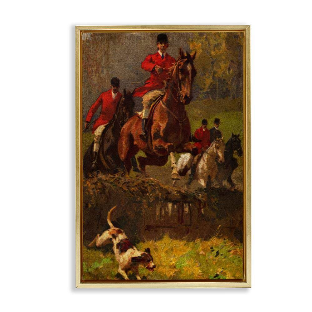 Stupell Industries Classic Hunting Dog Scene by Tina Higgins Designs ...