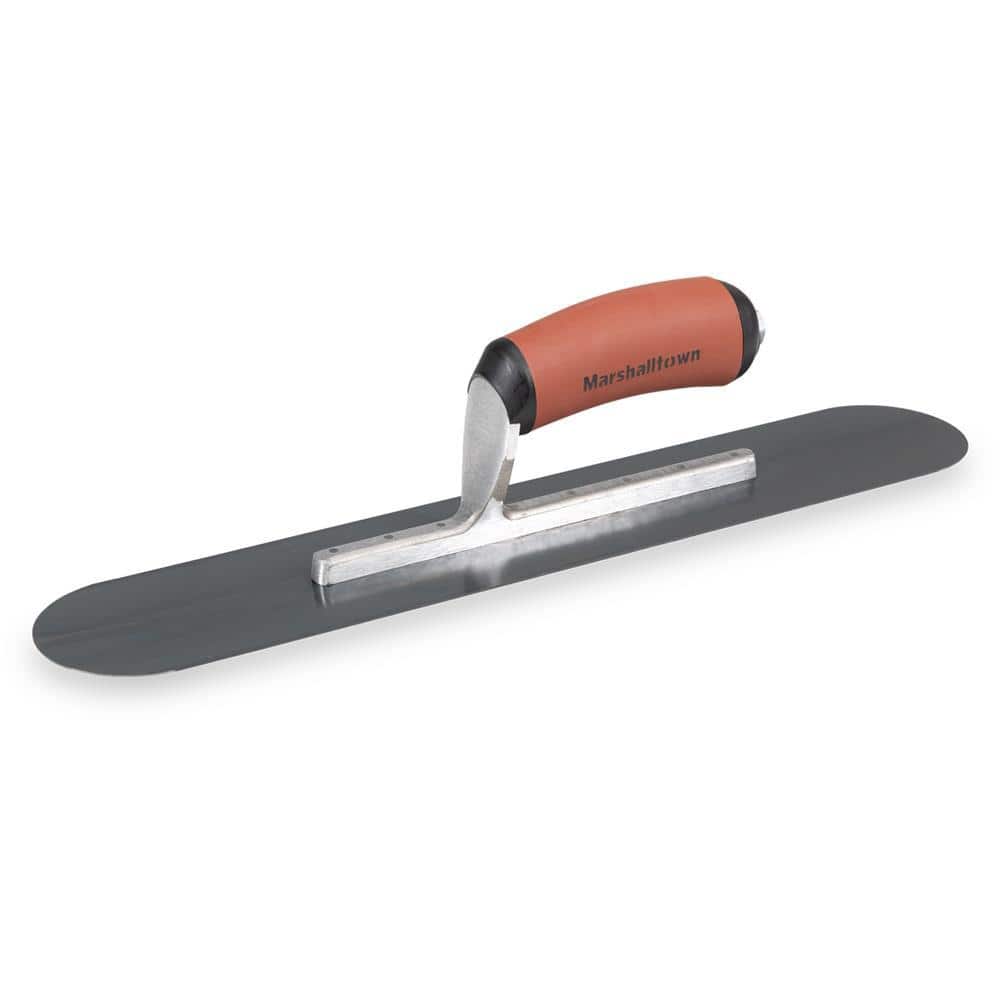 MARSHALLTOWN 16 in. x 3 in. Blue Steel Pool Trowel - DuraSoft Handle ...