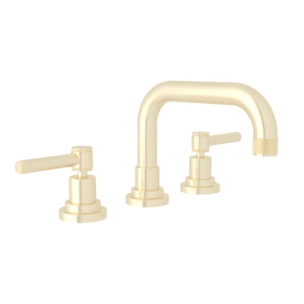 ROHL Campo Bath 8 in. Widespread 2-Handle Bathroom Faucet in Satin ...