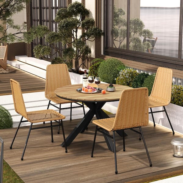 CHRISTOPHER KNIGHT HOME Emberlyn 5-Piece Outdoor Patio Dining Set, PE ...