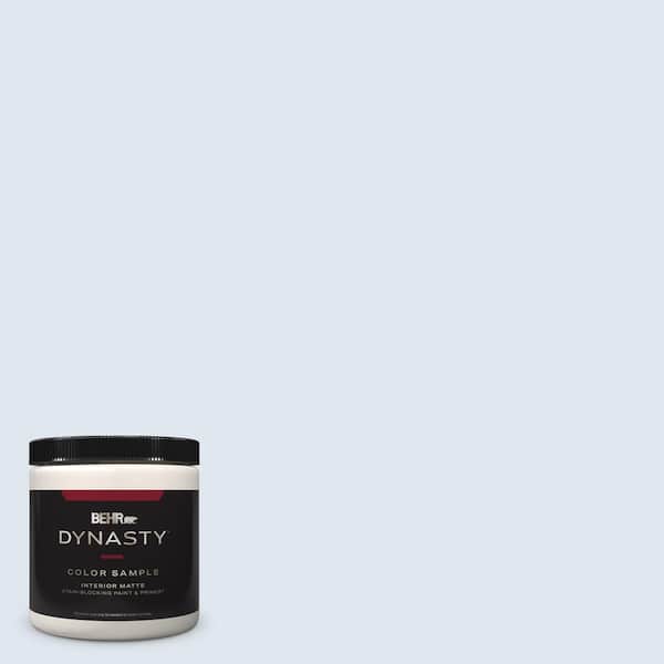 BEHR DYNASTY 8 oz. #590C-1 Morning Haze Matte Stain-Blocking Interior ...
