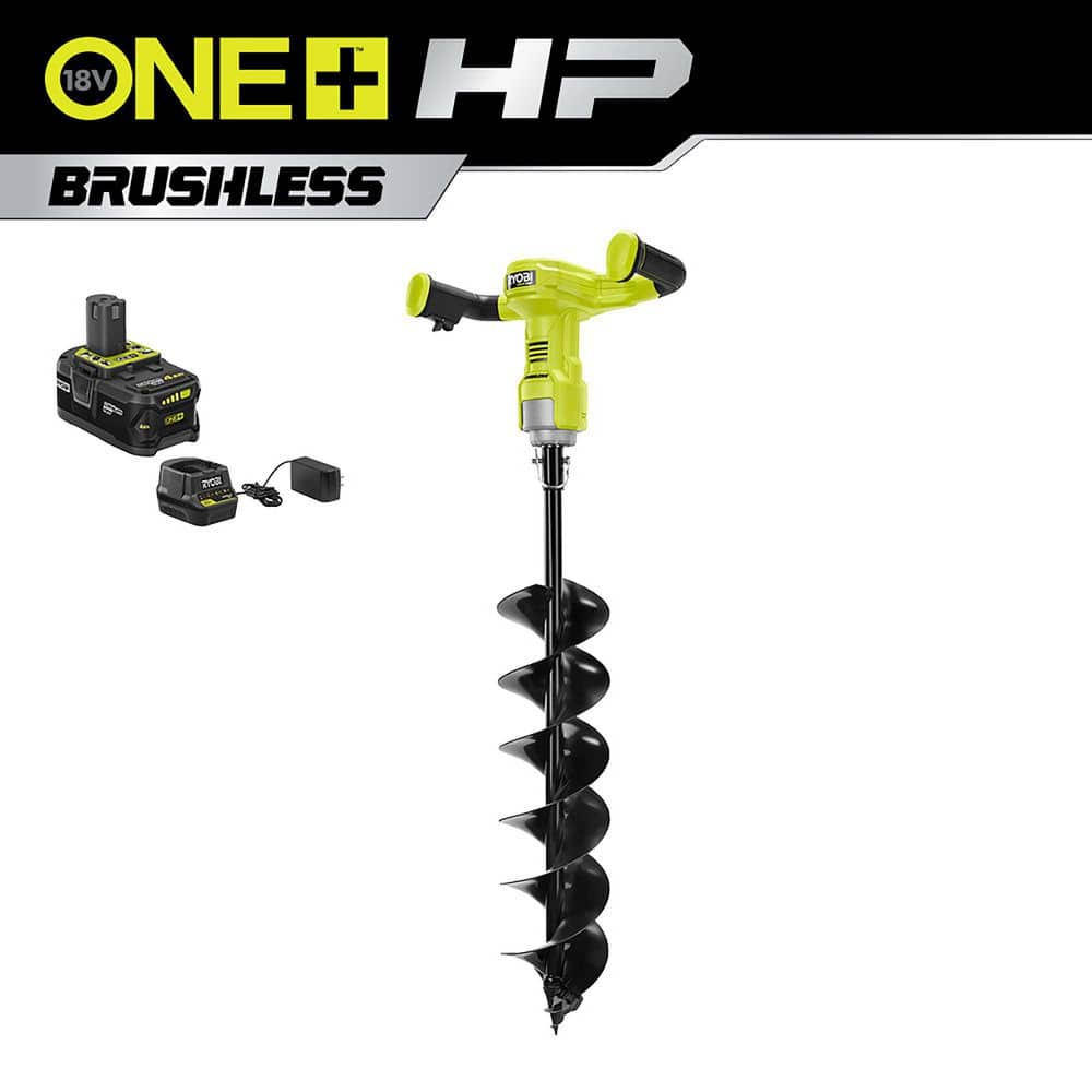 Ryobi post hole auger store