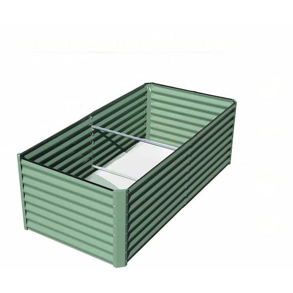 Cubilan Steel 8 x 4 x 2 ft. Galvanized Raised Planter Large Metal ...