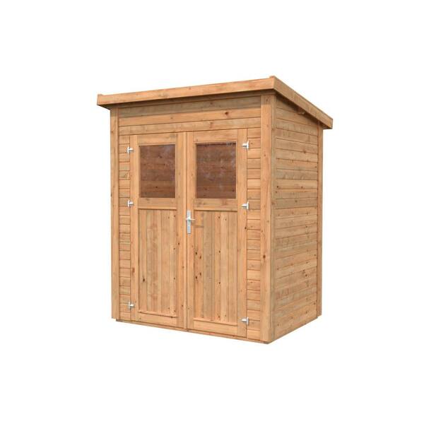 Leisure Season 6 ft. x 4 ft. Nordic Spruce Wooden Heavy-Duty Lean-To ...