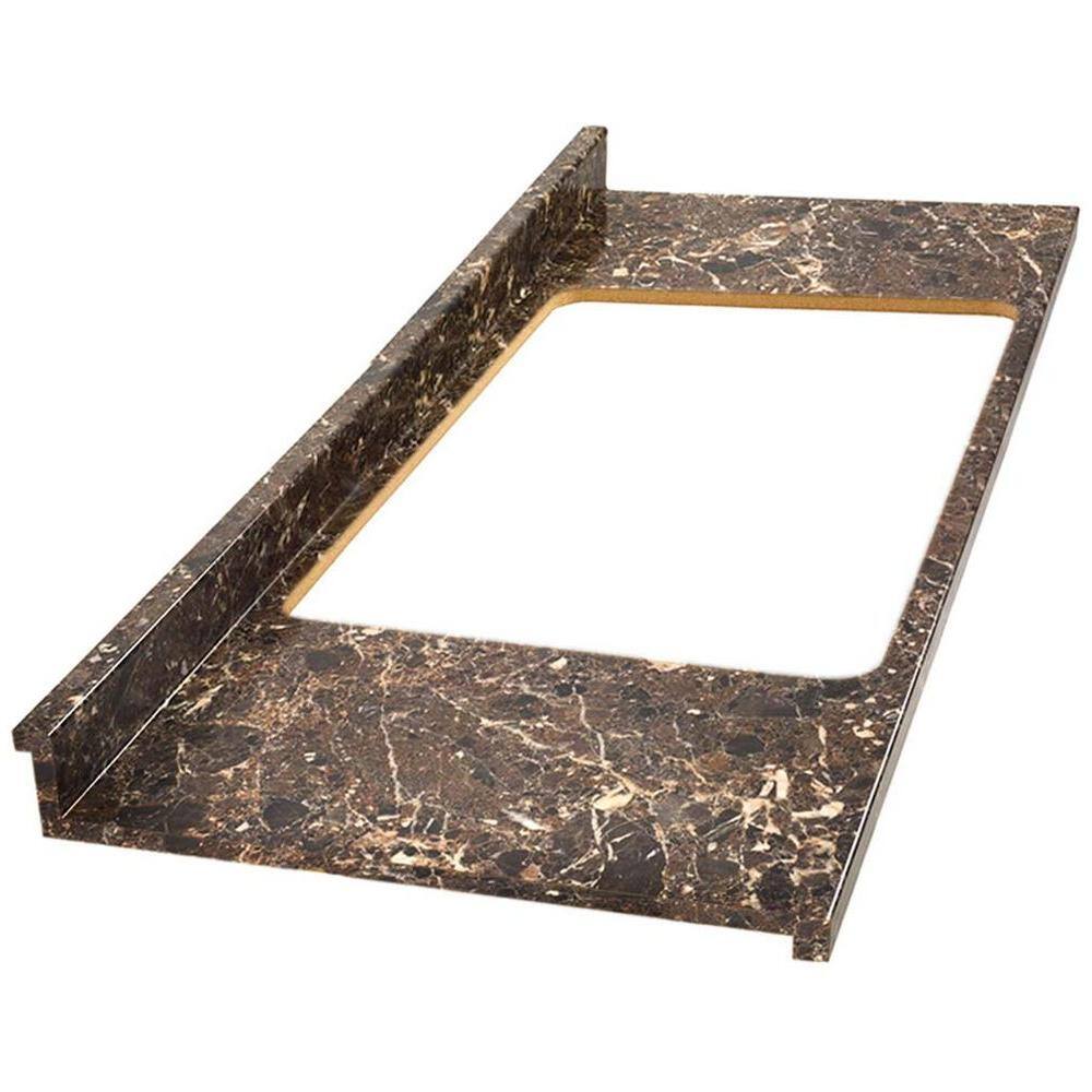 Reviews for Hampton Bay 5 ft. Starter Laminate Countertop in Breccia ...