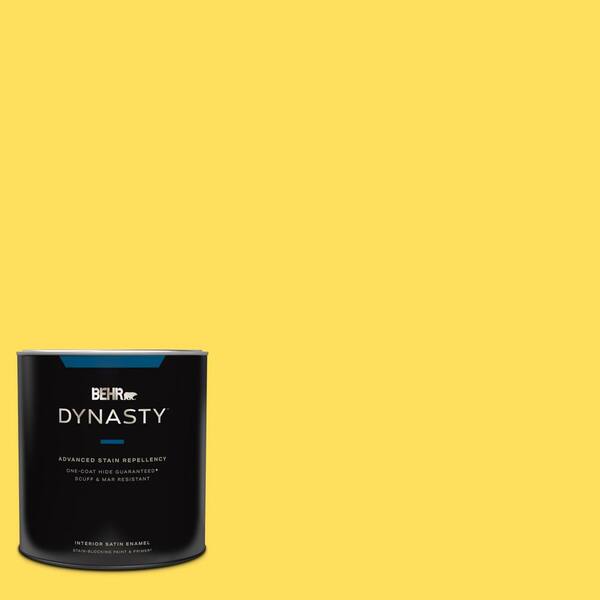 BEHR DYNASTY 1 qt. #380B-5 Neon Light Satin Enamel Interior Stain ...