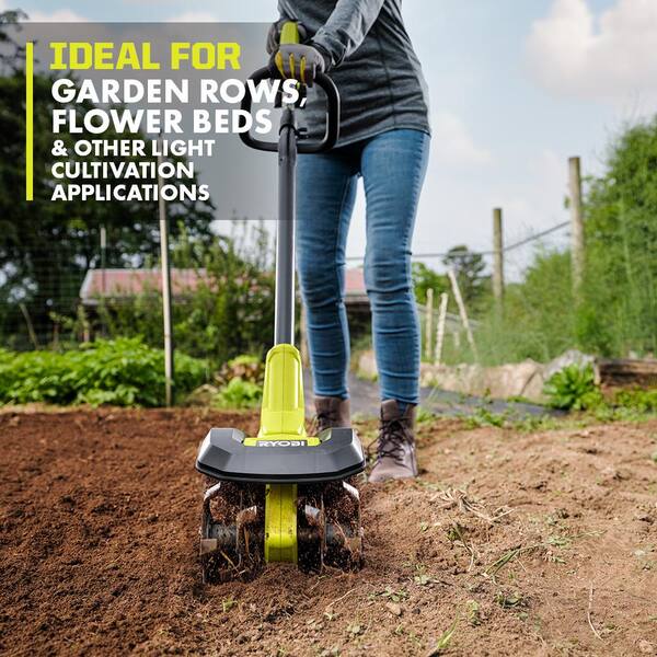 Reviews for RYOBI 40V HP Brushless 18 in. Battery Powered Rear Tine Tiller 18V ONE 8 in. Cordless Cultivator 40V 18V 4 Ah Batteries Pg 5 The Home Depot