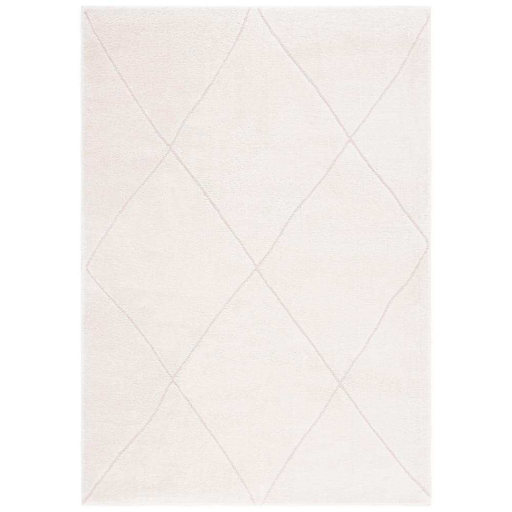 SAFAVIEH Melody Ivory/Beige 8 ft. x 10 ft. Oversized Diamond Area Rug ...