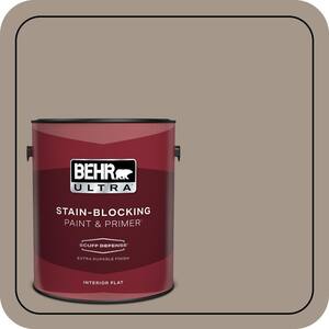 BEHR PREMIUM PLUS 5 gal. #N220-4 Shiitake Satin Enamel Low Odor ...