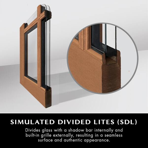 Steves & Sons Regency 64 in. x 80 in. 3/4 Lite 4SDL Oasis Deco Glass ...