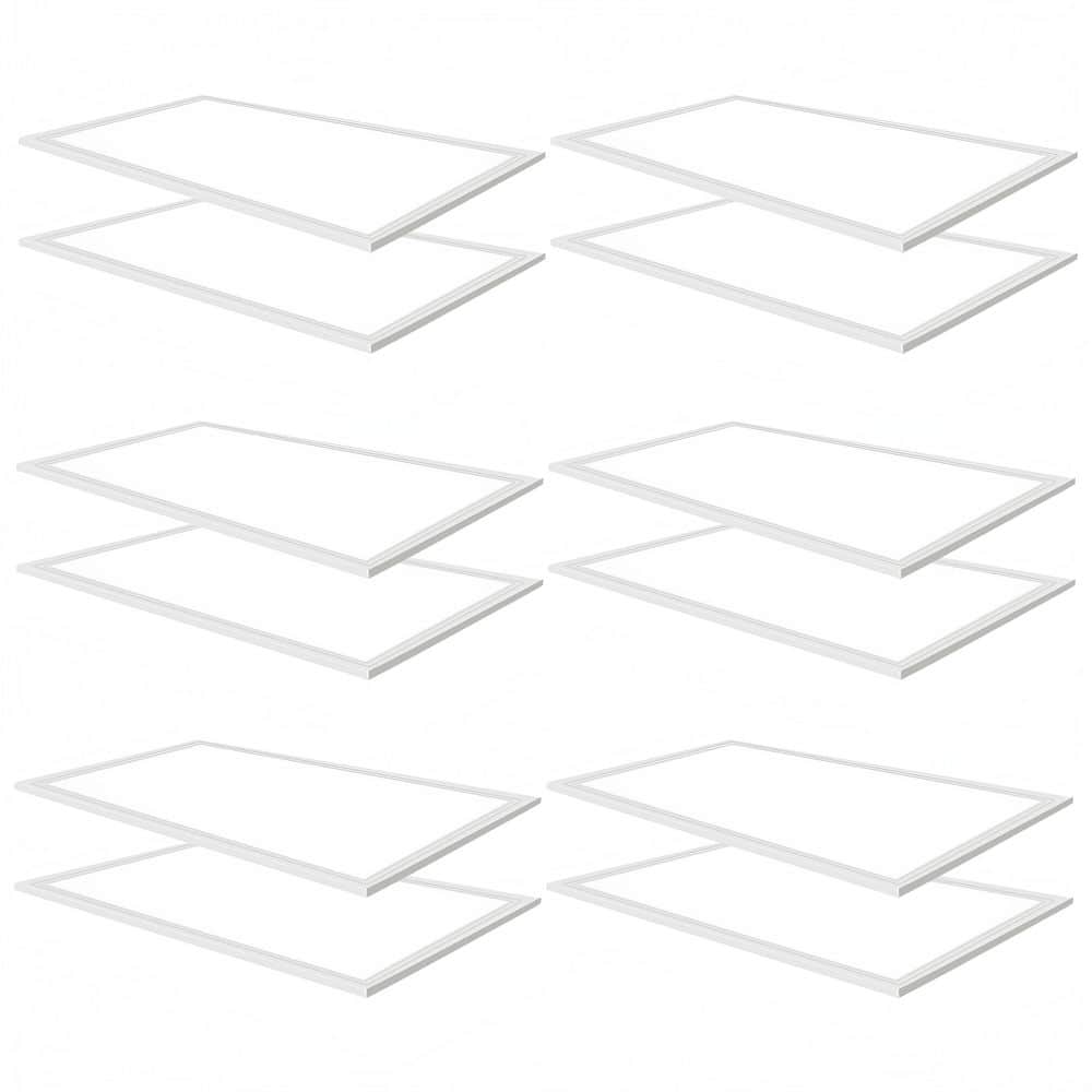 KOAOEIRS 2 ft. x 4 ft. 7800 Lumens Integrated LED Panel Light 5000K 2 x ...