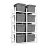 Proslat 32 Gal. Bin Warehouse Rack 8 Tote 65001 - The Home Depot