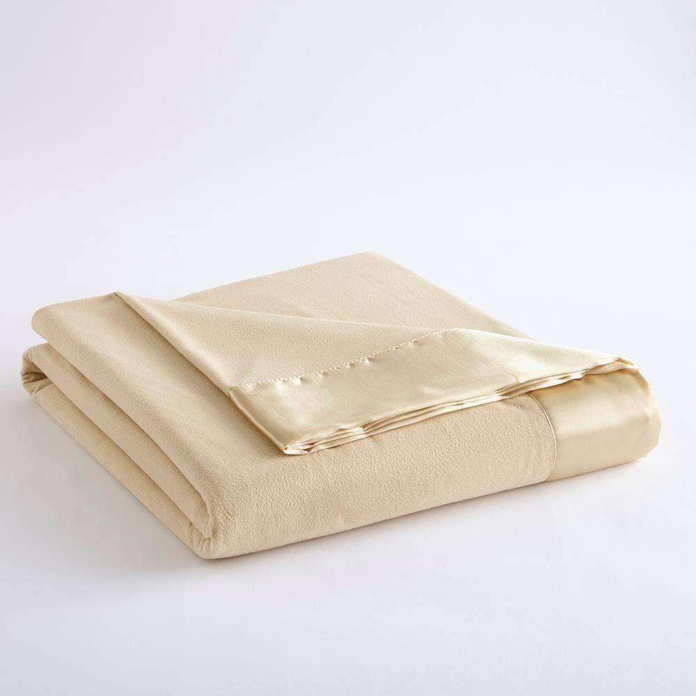 Micro Flannel All Seasons Lightweight Chino Solid Queen Flat Sheet ...