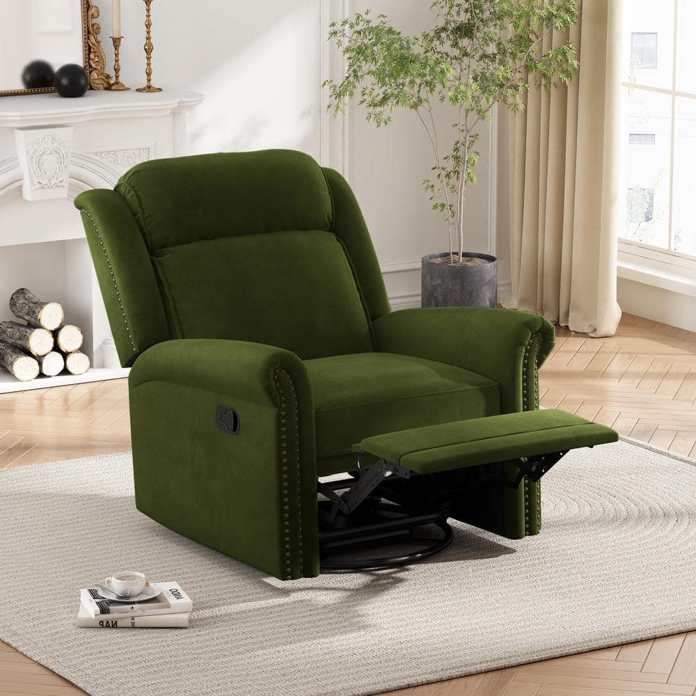 CHRISTOPHER KNIGHT HOME Marloo Modern Green Velvet Upholstery Push Back ...