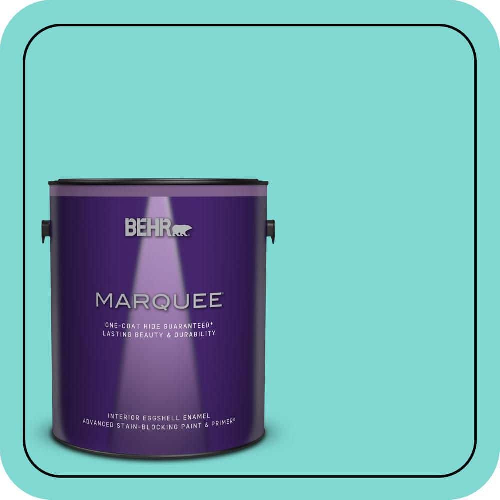 BEHR MARQUEE 1 gal. #MQ4-22 Key Largo One-Coat Hide Eggshell Enamel ...