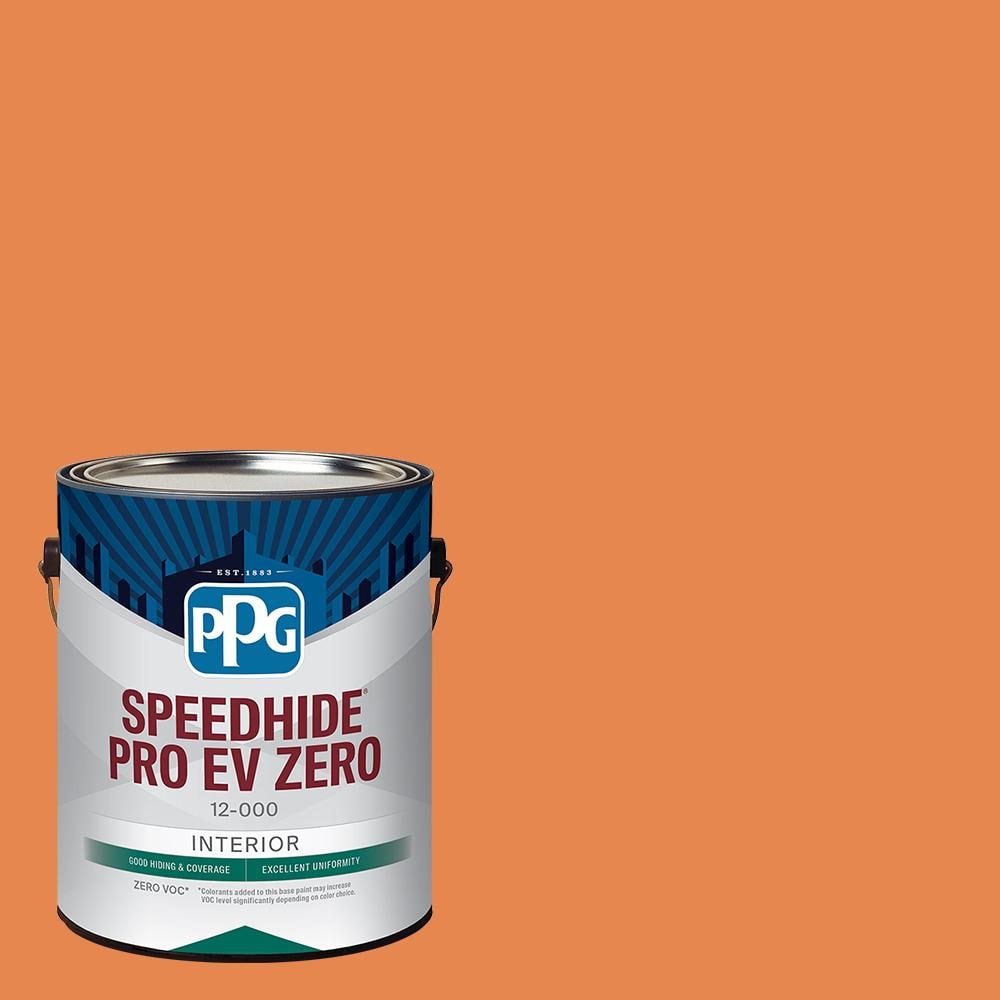 PPG SPEEDHIDE Pro-EV Zero 1 gal. PPG1196-7 Orange Poppy Eggshell ...