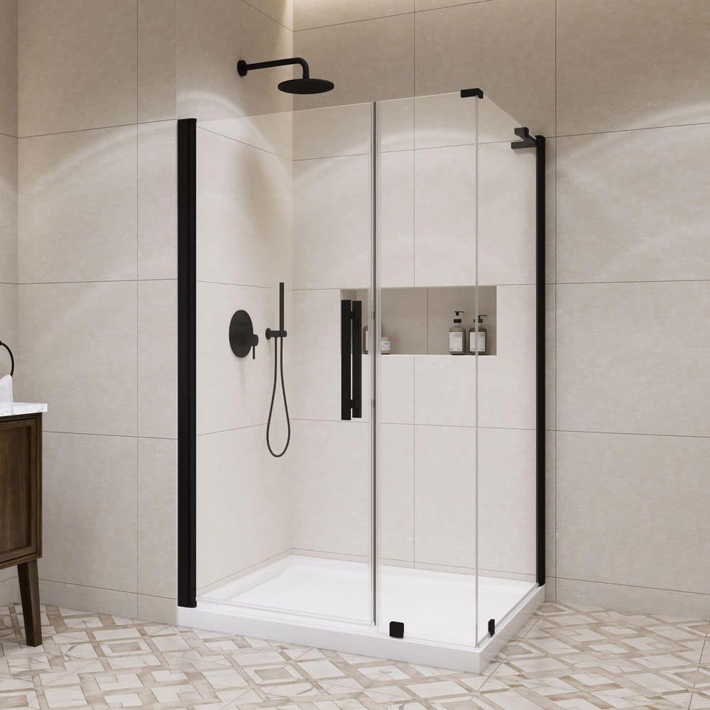 OVE Decors Pasadena 48in. L x 36 in. W x 72.01 in. H Corner Shower Kit ...