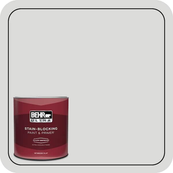 BEHR ULTRA 1 qt. #790E-1 Subtle Touch Extra Durable Flat Interior Paint ...