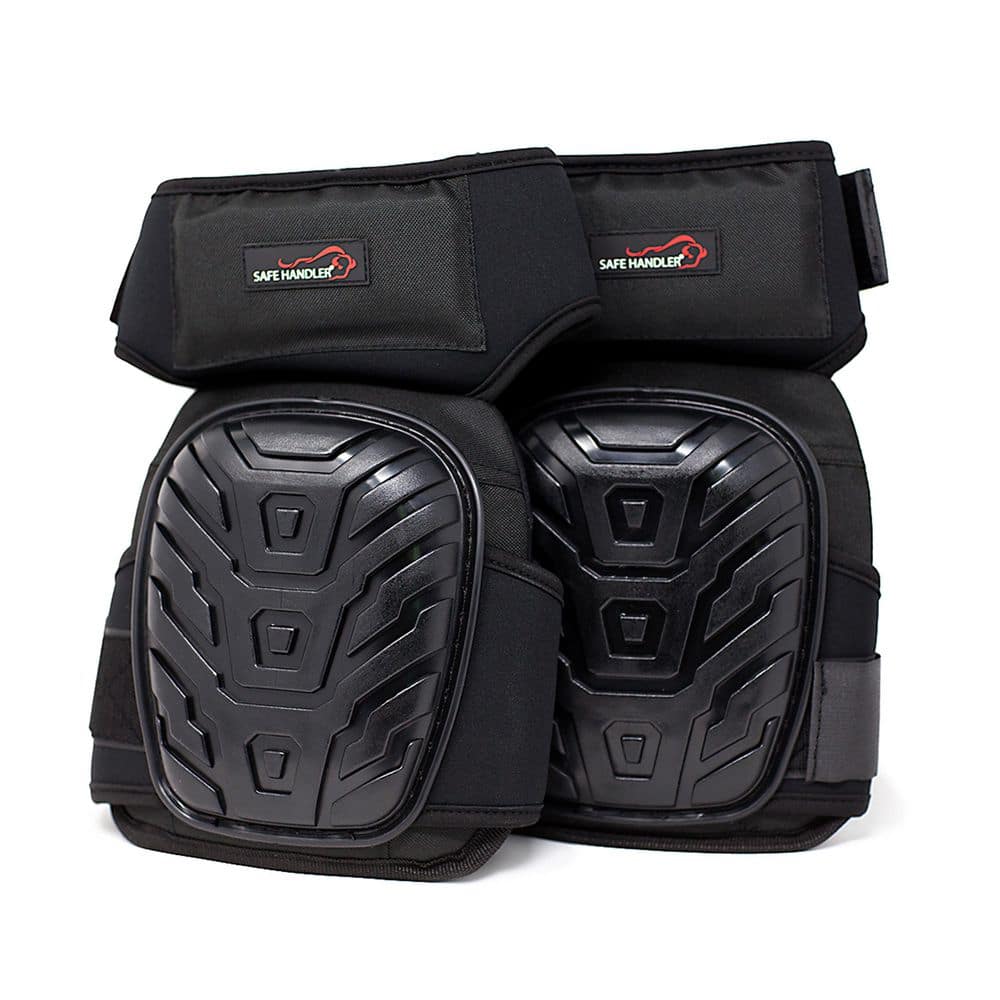 BISON LIFE Professional Extra Long Black Crystal Gel Knee Pad BLSH-HD-PVC-KP - The Home Depot