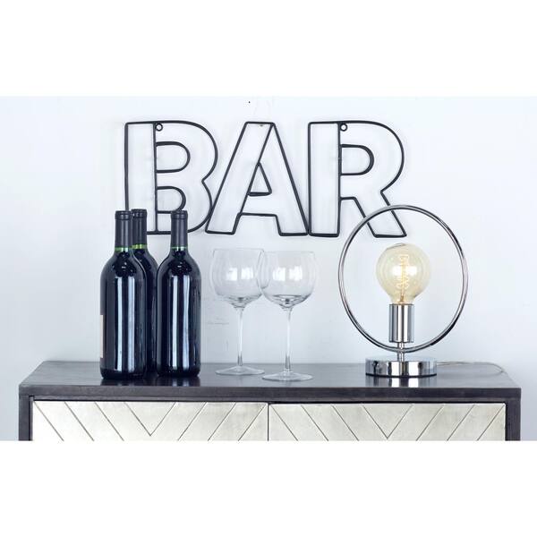 LITTON LANE Indoor BAR Stencil-Style Outline Decorative Sign 22656 ...
