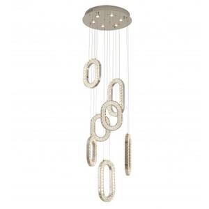 LNC Florescentia 10-Light dimmable Integrated LED Plating Brass ...