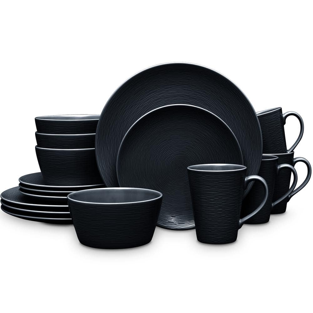 Have a question about Noritake Colorscapes Black-on-Black Swirl 16 ...