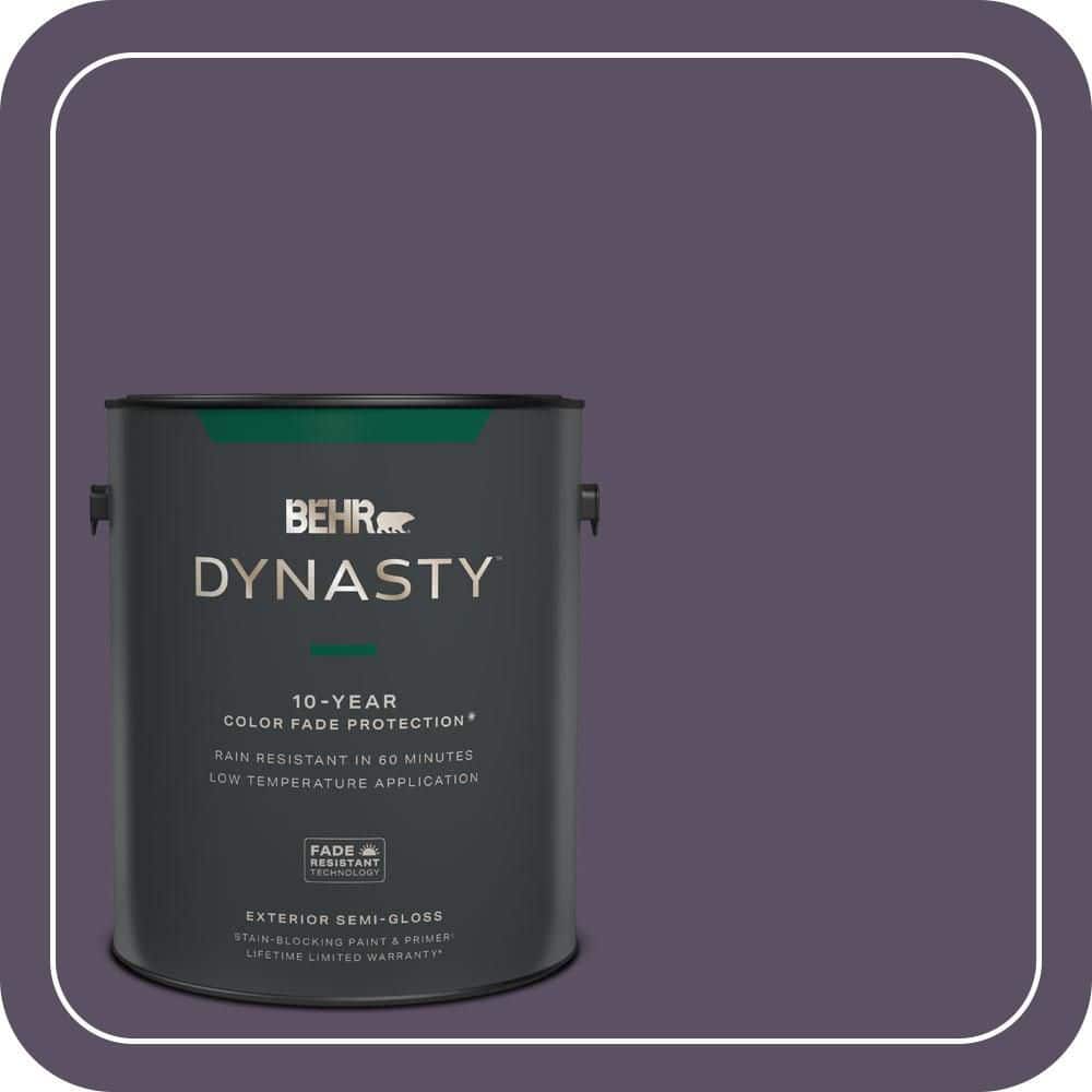 BEHR DYNASTY 1 gal. #660F-7 Napa Grape Semi-Gloss Exterior Stain ...