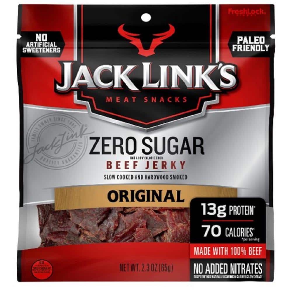 Jack Link's Original Beef, Jerky 2.3 oz. Meat Snacks 123186 - The Home ...