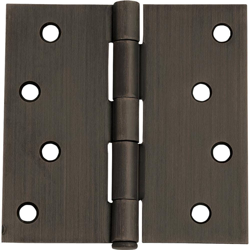 Design House 4 in. Square Corner Oil Rubbed Bronze Door Hinge Value ...