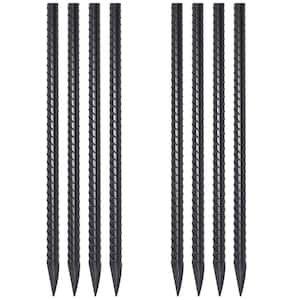 Laybus 24 in. x 1/2 in. Rebar Stakes, Made of Galvanized Steel, Pefect ...