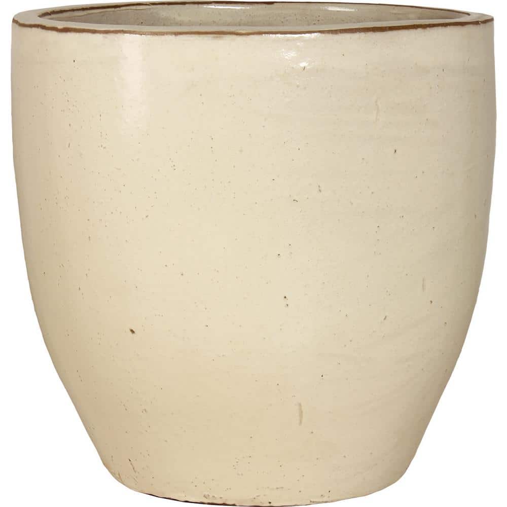8 in. Antique White Ceramic Egg Planter DG-113A-AW - The Home Depot