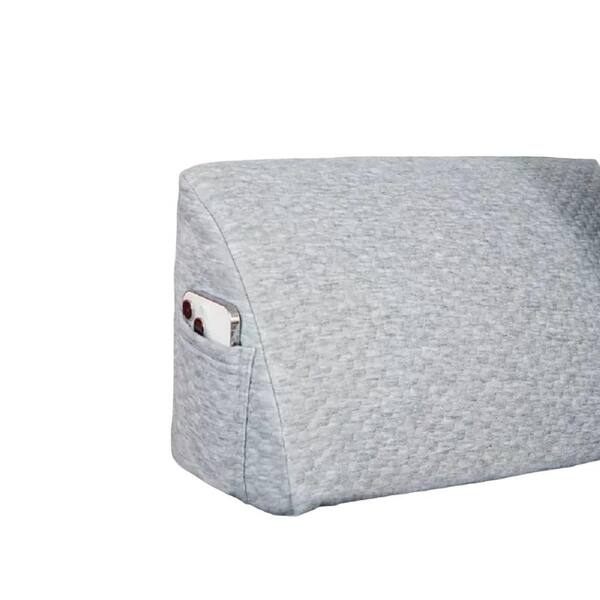 Afoxsos Light Gray Memory foam 60 x 10 in. Throw Pillow Adjustable Bed ...