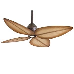 Lucci Air Bali 52 in. Indoor/Outdoor Oil Rubbed Bronze and Dark Koa ...