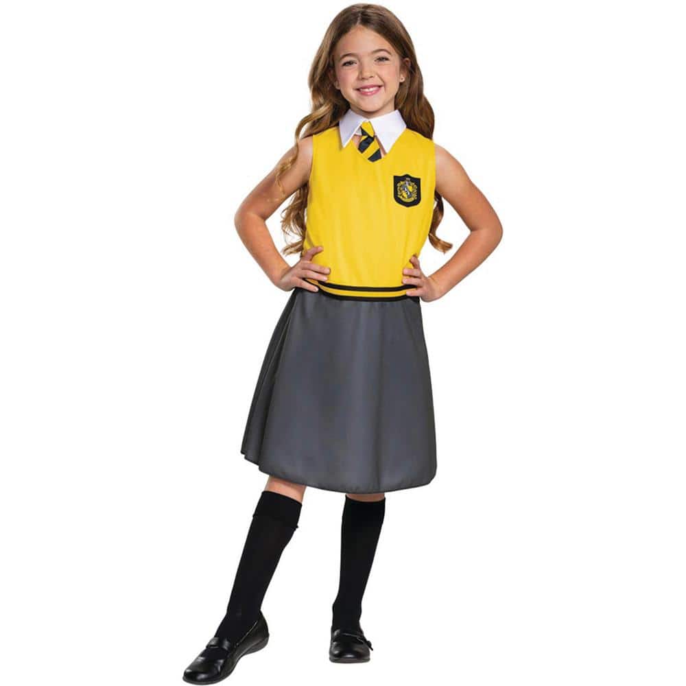 Disguise Girl's Classic Harry Potter Hufflepuff Dress Costume - Large ...