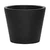 PotteryPots Bucket Small 16 in. Tall Black Fiberstone Indoor Outdoor ...
