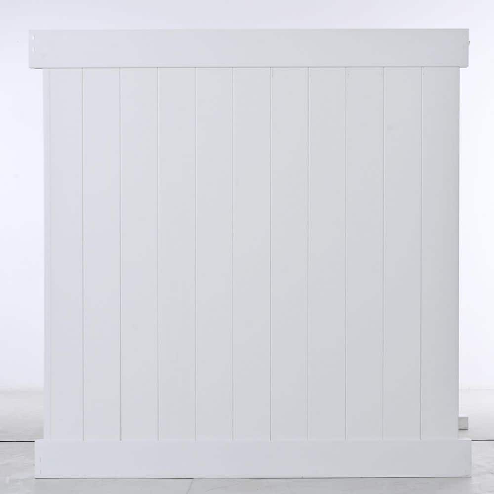Oyezvary 6 ft. H x 6 ft. W Outdoor Garden Fence Privacy Panels Vinyl ...