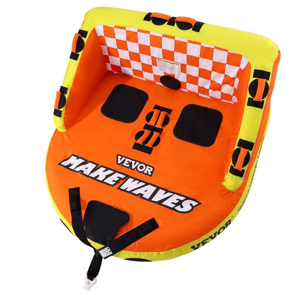 VEVOR Towable Tube for Boating 1-2 Riders Inflatable Towable Tubes with ...