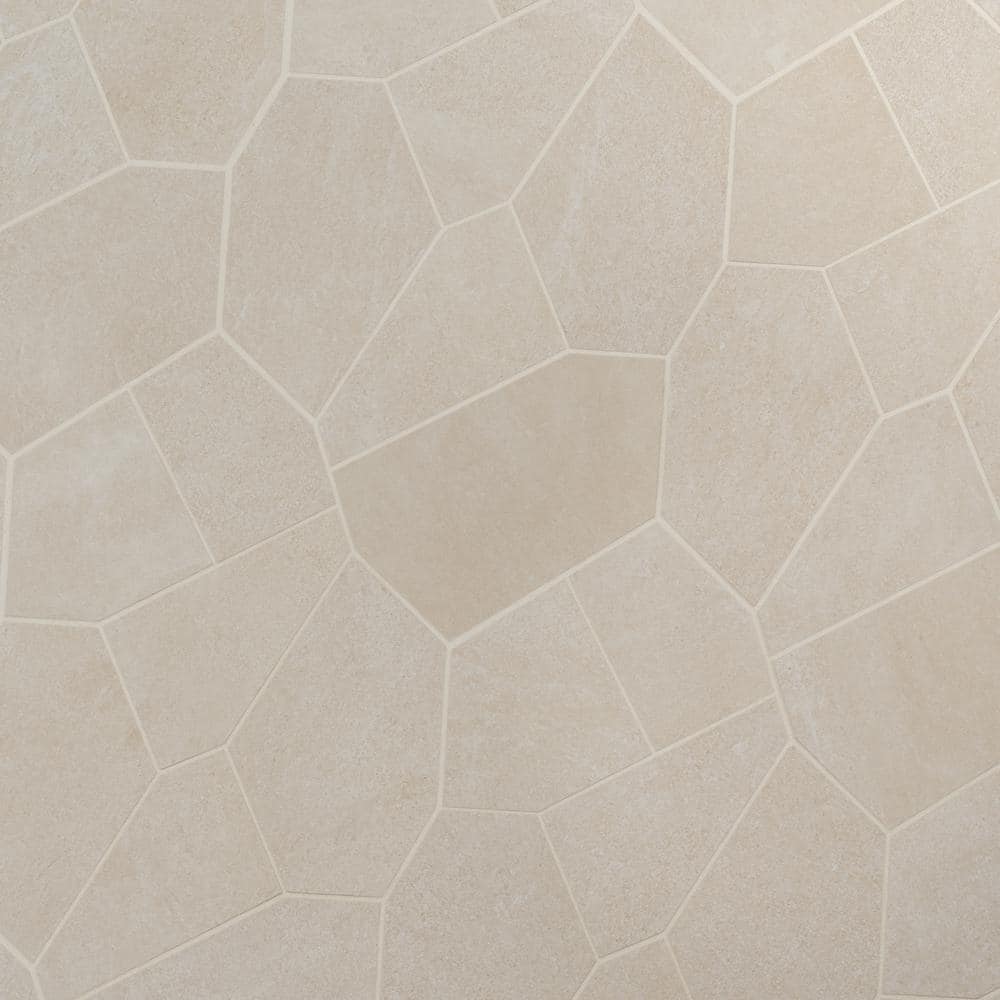 Ivy Hill Tile Monolith Crema Beige 4 in. x 0.35 in. Organic Pattern ...